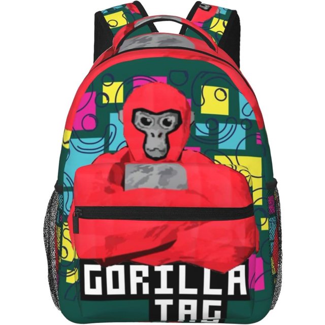 Gorilla Tag Backpack VR Game Monkey Backpack Lightweight Casual Travel Backpack for Men Woman ...