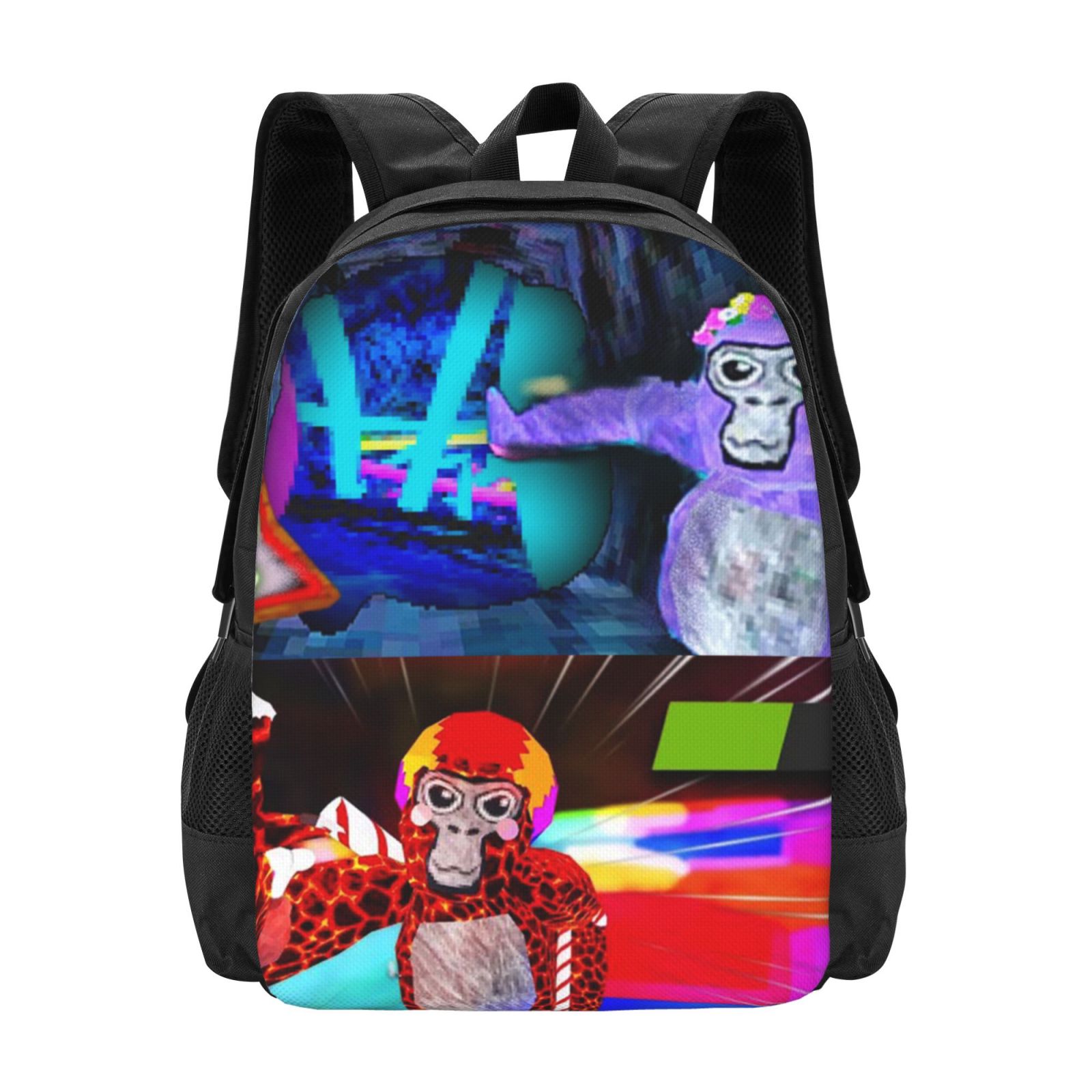 Gorilla Tag Backpacks Cartoon Game Monkey Backpack Lightweight Durable Travel Backpack Laptop ...