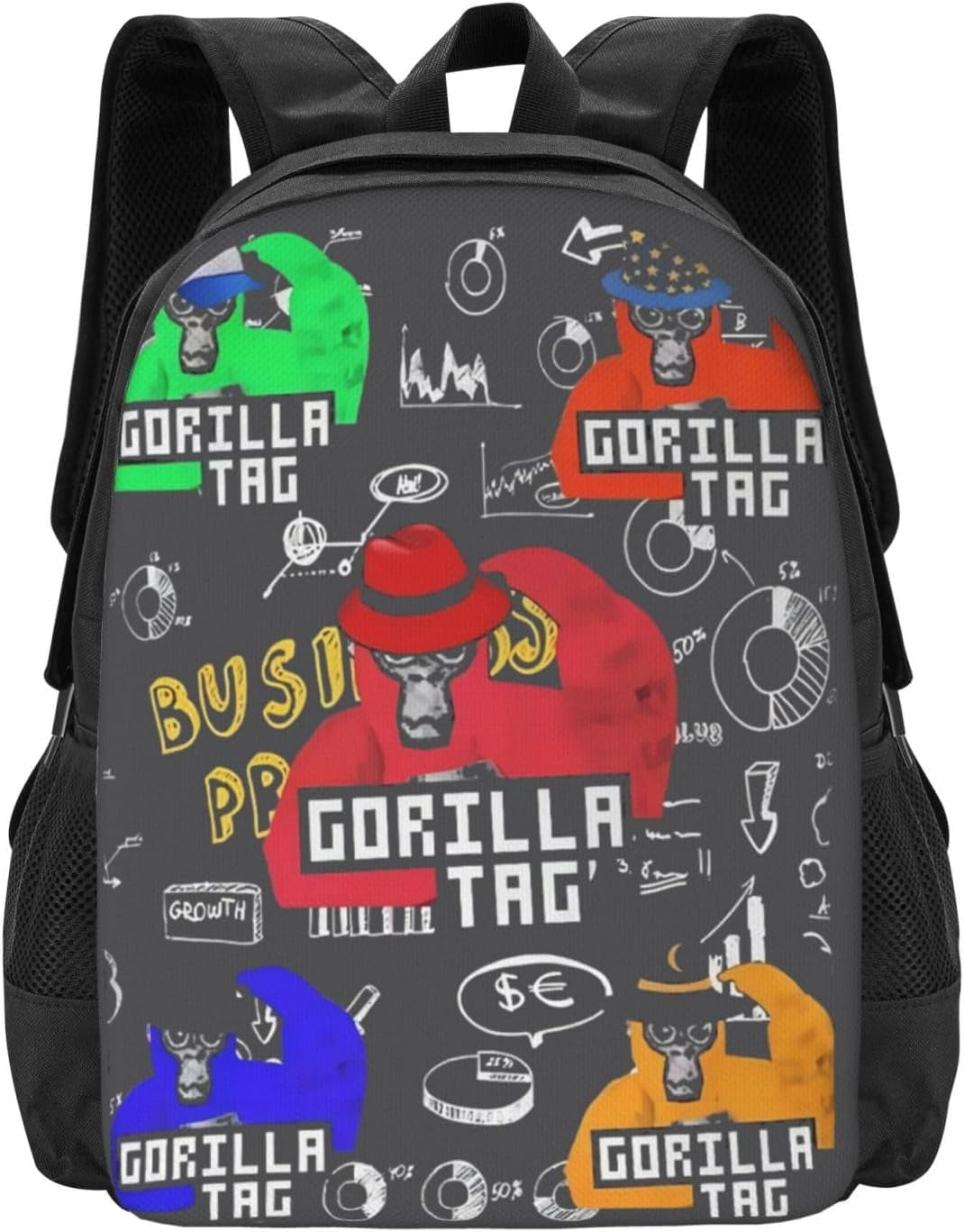 Gorilla Tag Backpacks Novelty Game Backpack Casual Backpack Lightweight ...
