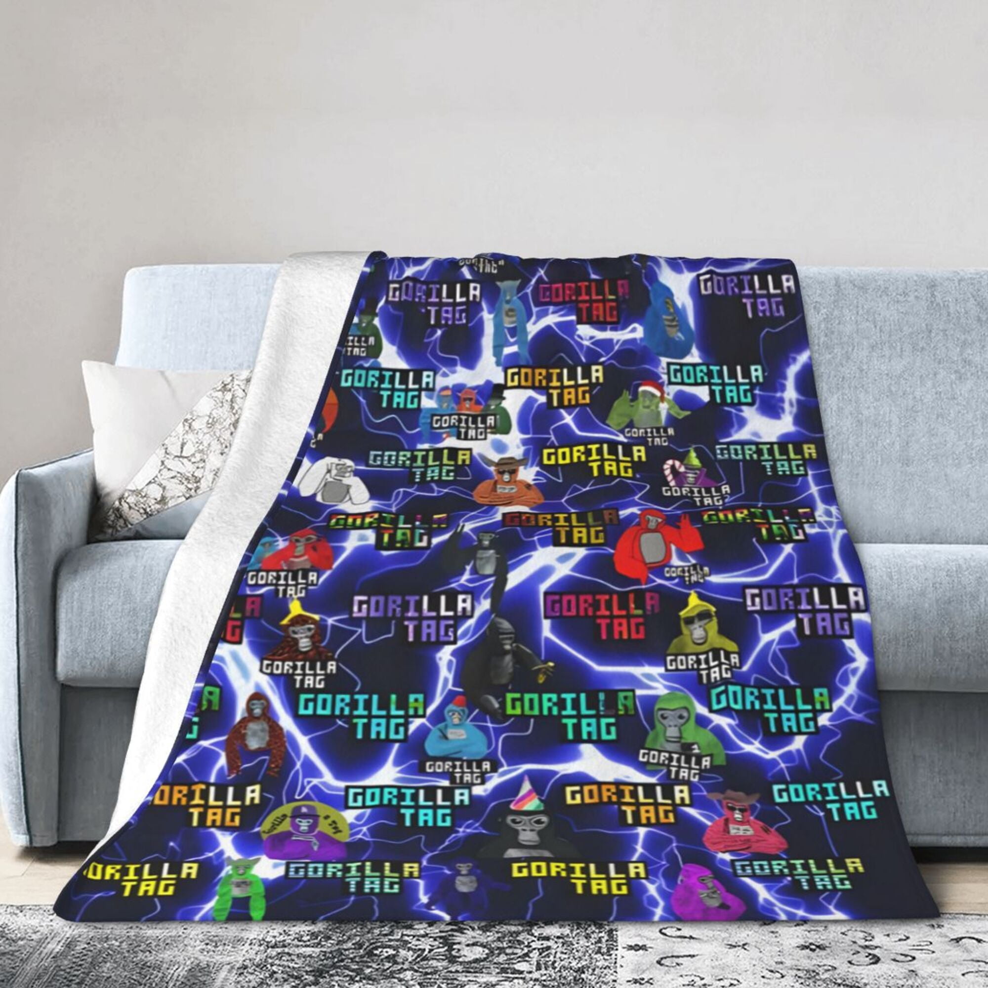 Gorilla Tag Blanket Warm Soft Gorilla Tag Throw Blanket for Bed Sofa ...