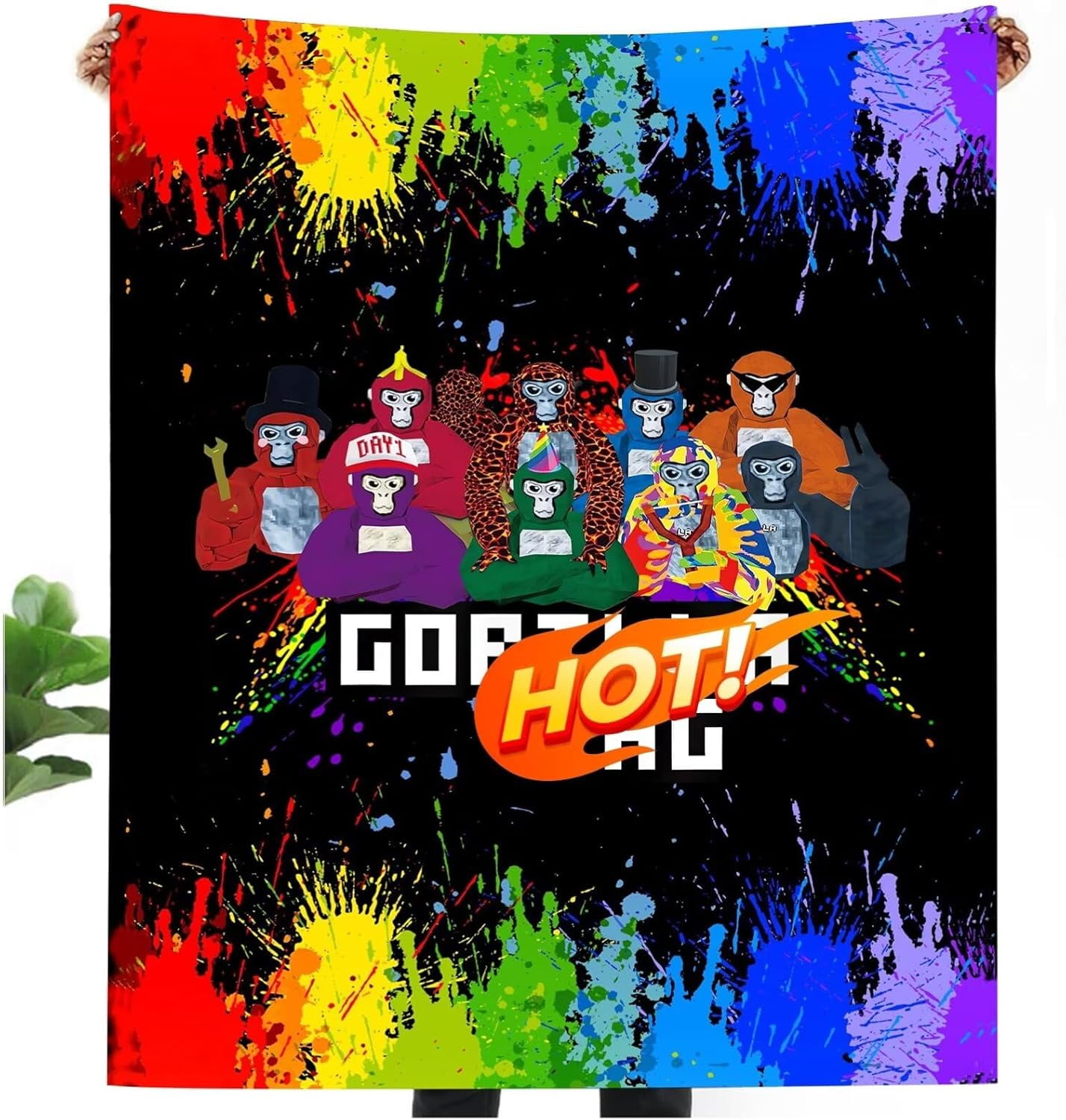 Gorilla Tag Blanket Warm Soft Gorilla Tag Throw Blanket for Bed Sofa ...