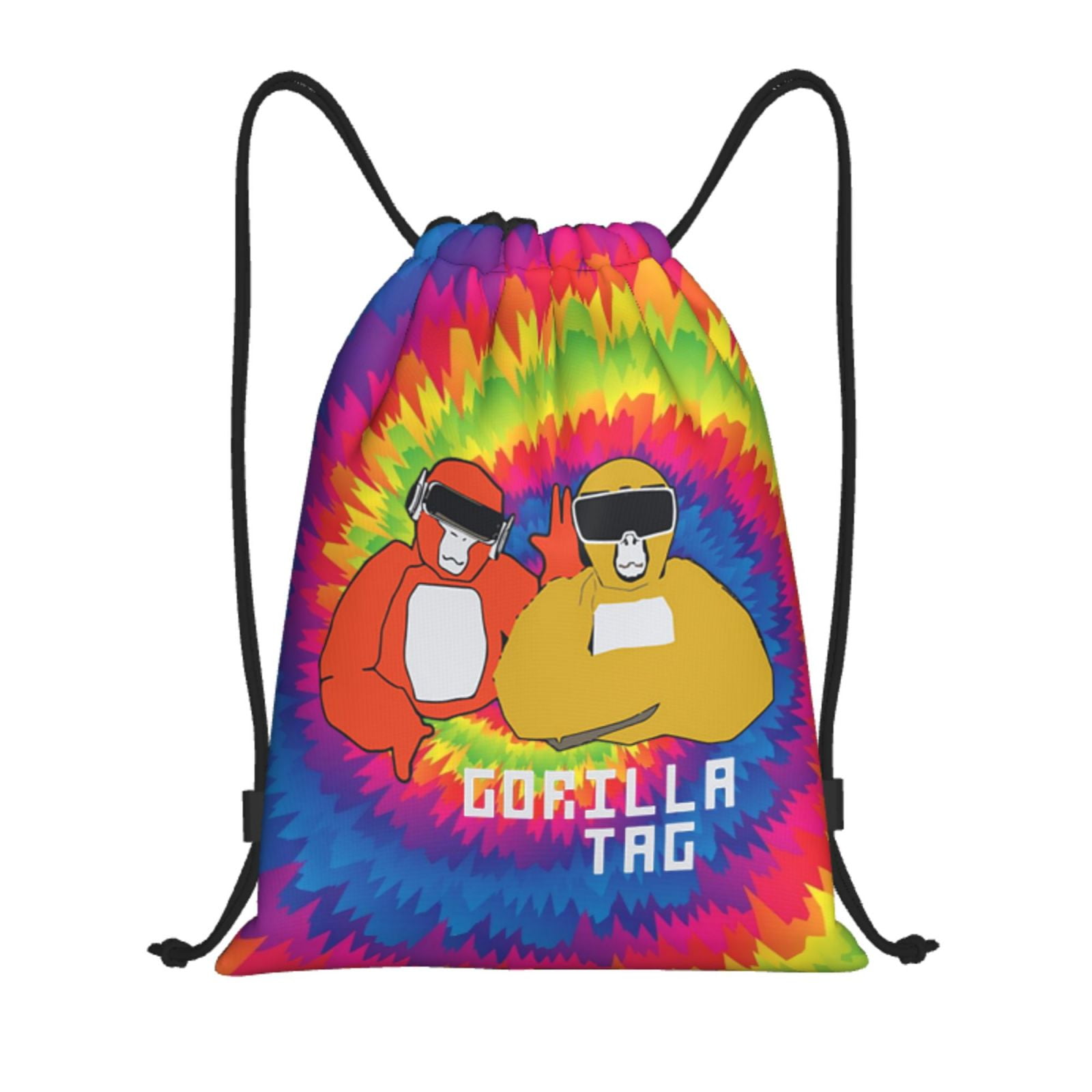 Gorilla Tag Drawstring Backpack For Adults Youth Unisex Gym Cinch Bags ...