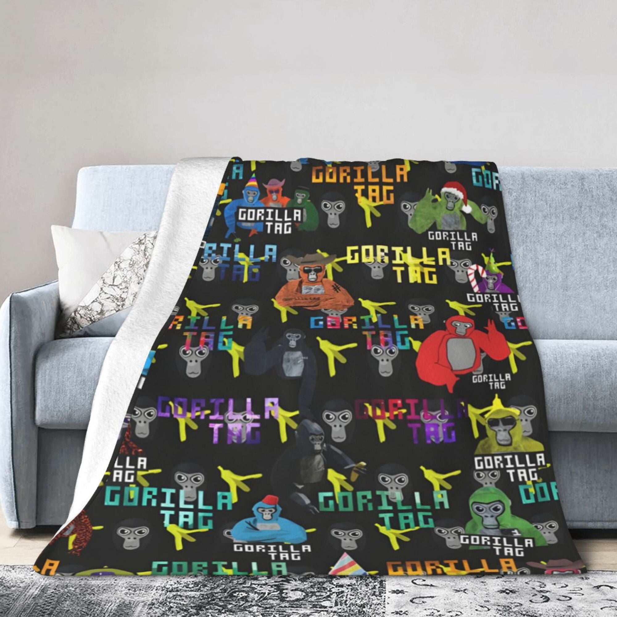Gorilla Tag Games Blanket Warm Soft Gorilla Tag Games Throw Blanket for ...