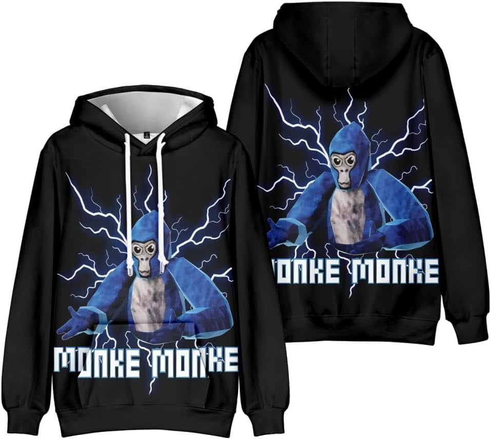 Gorilla Tag Hoodie Boys Gorilla Tag 3D Figure Sweatshirt for Fans Gift ...