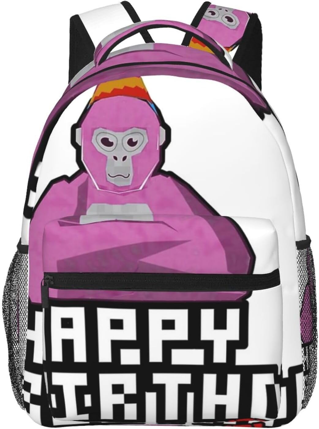 Gorilla Tag Laptop Backpack Cartoon Monkey Backpack Casual Durable Travel Backpack Novelty Game ...