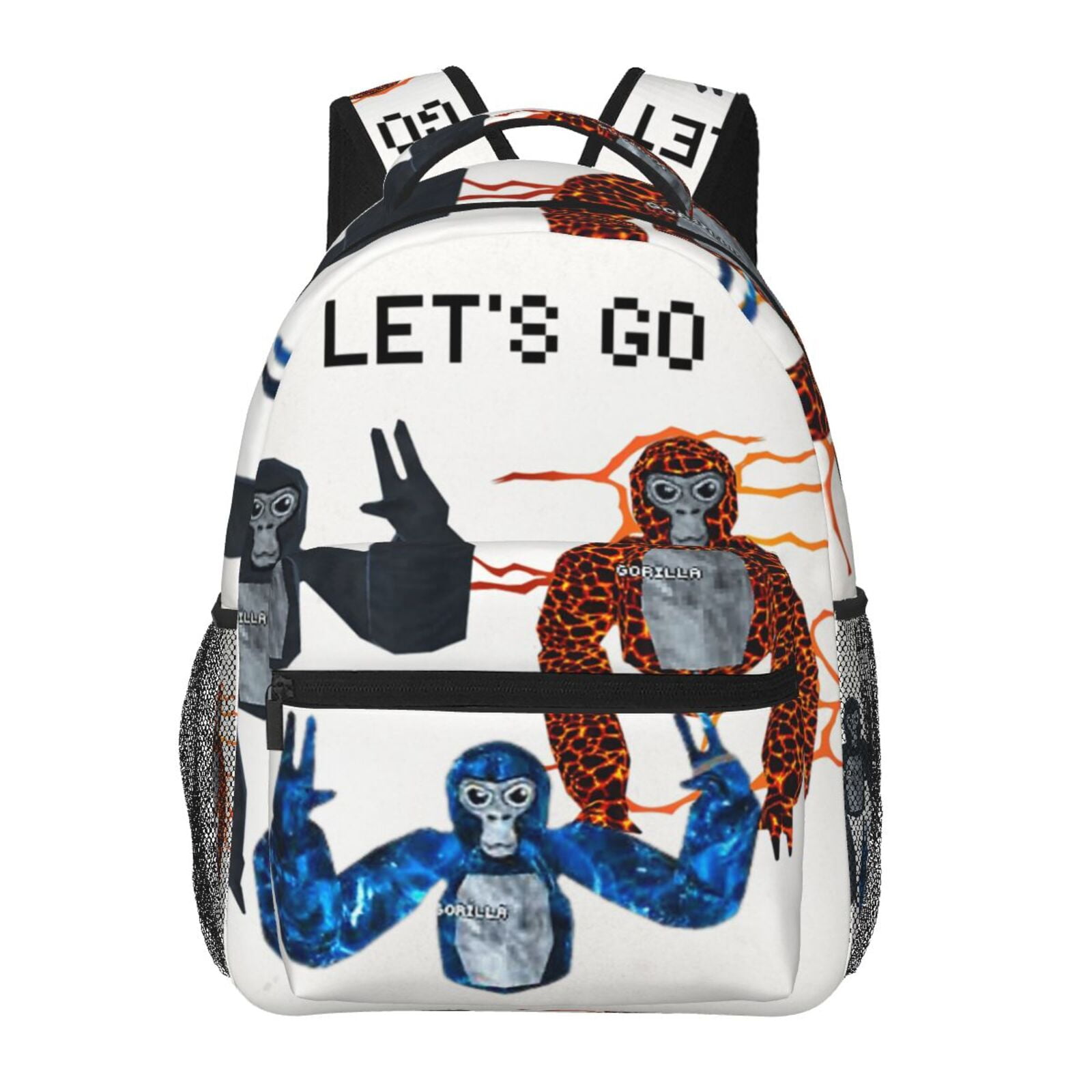 Gorilla Tag Laptop Backpack Cartoon Monkey Backpack Lightweight Durable ...
