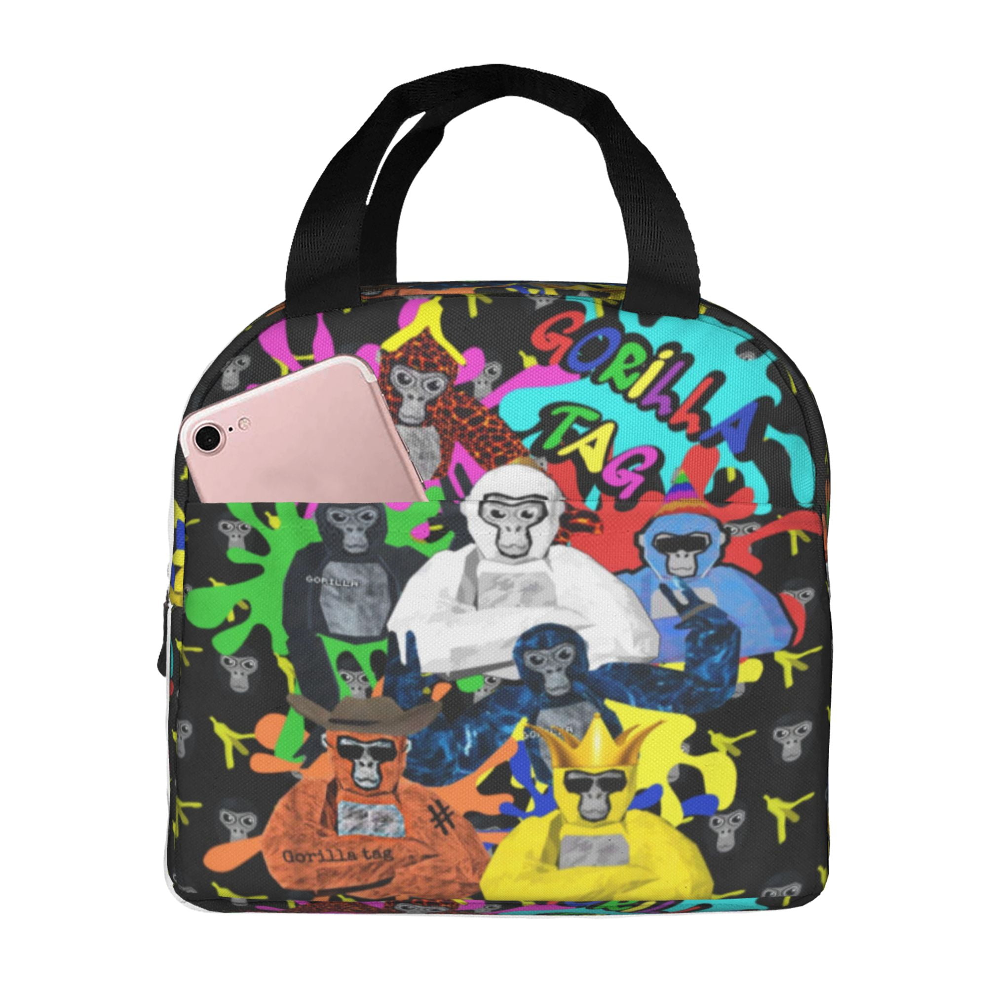 Gorilla Tag Lunch Bag Tote Bag Insulated Lunch Box Picnic Beach Fishing ...