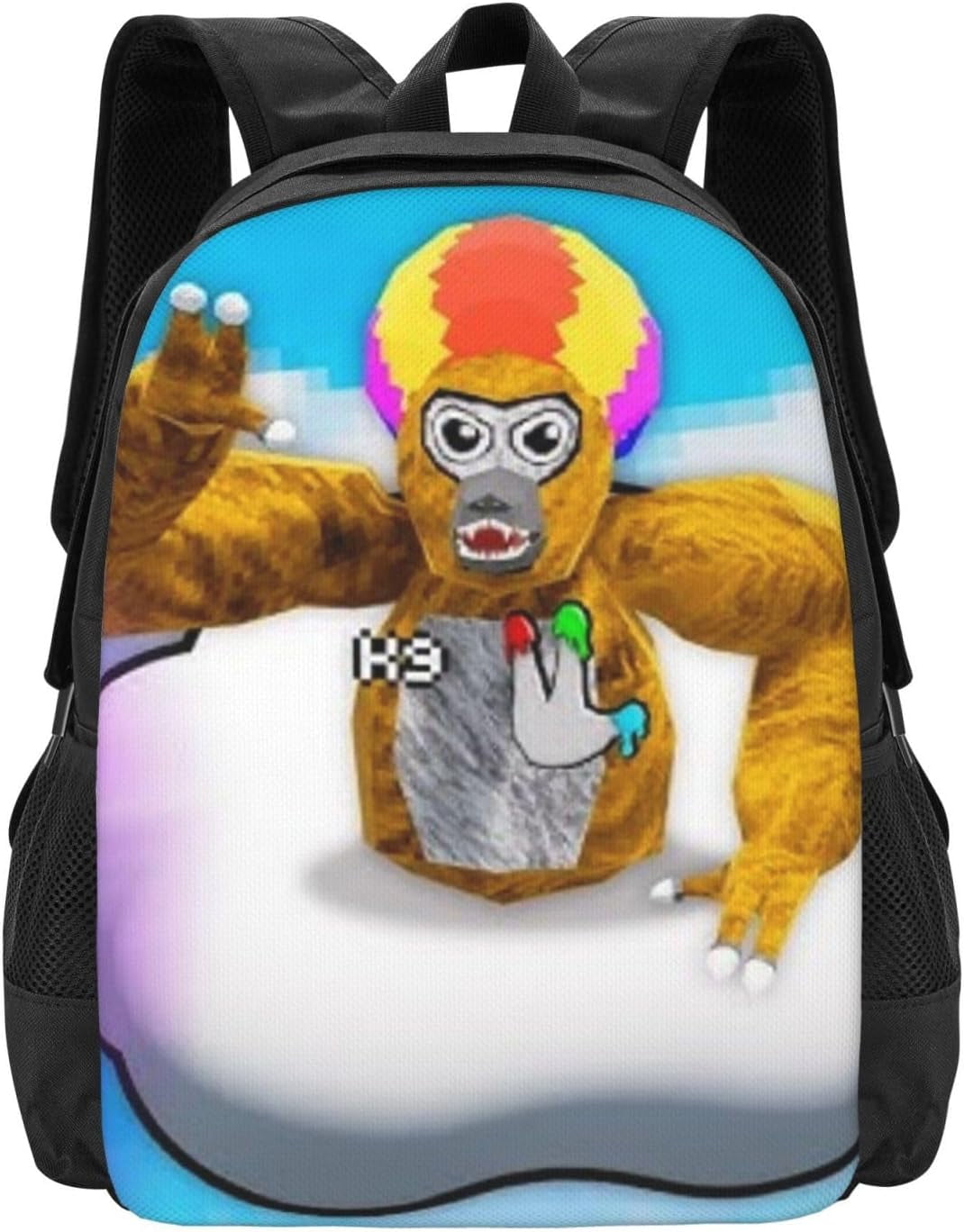 Gorilla Tag Monkey Backpack Cartoon Backpack Novelty Casual Travel ...