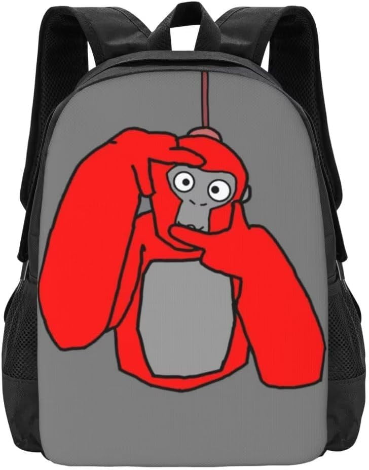 Gorilla Tag Pattern 3D Print Backpack Cartoon Game Backpack Lightweight ...