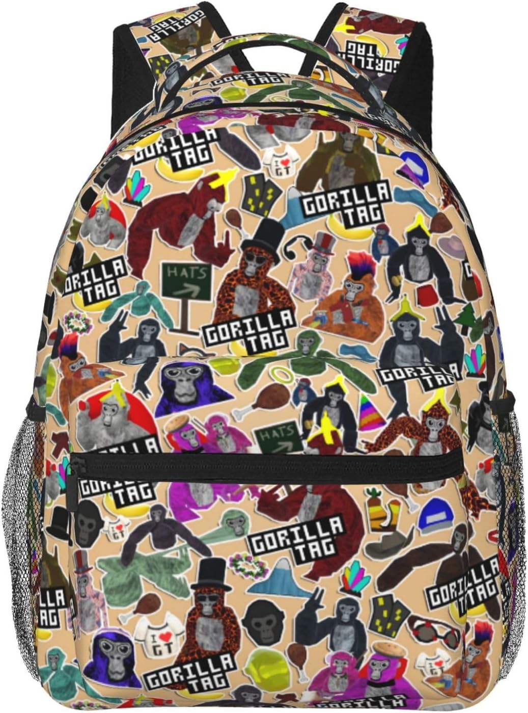 DESIGNN Gorilla Tag Personalized 3D Printing Travel Backpack - Walmart.com