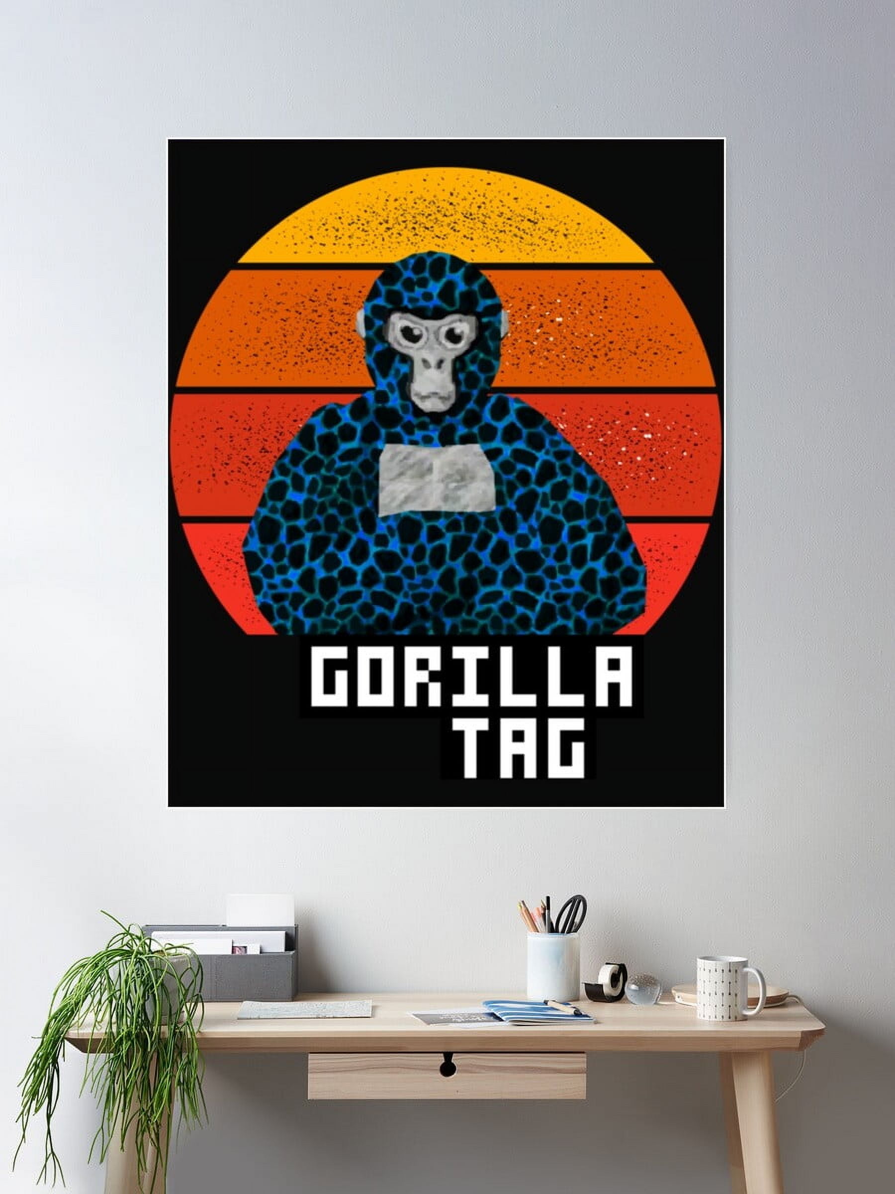 Gorilla Tag Pfp Maker Gorilla Tag Blue Lava Vintage Poster Wall Art ...