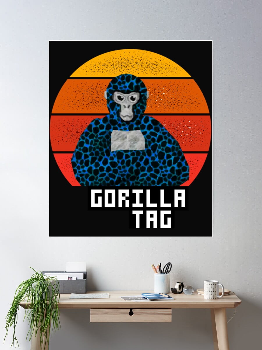 Gorilla Tag Pfp Maker Gorilla Tag Blue Lava Vintage Poster Wall Art ...
