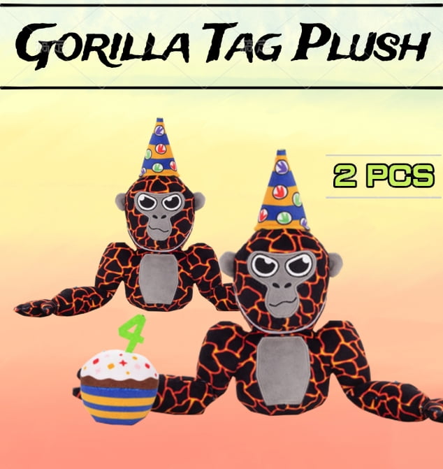 Gorilla Tag Plush, 10.24" Soft Monkey Stuffed Animal – Limited Lava ...