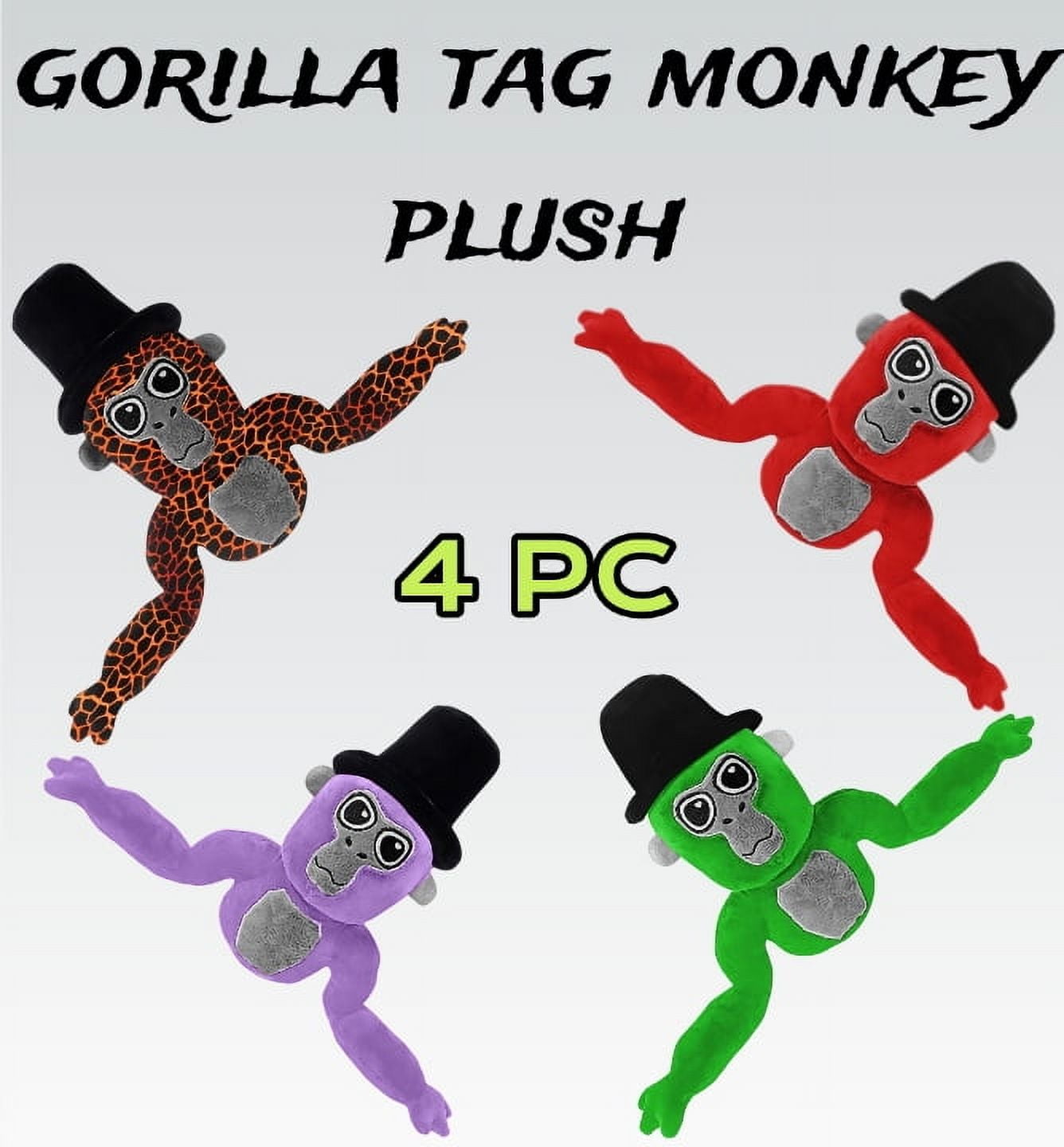 Gorilla Tag Plush – 10.24" Ultra-Soft Monkey Plush Toy, Lava Edition ...