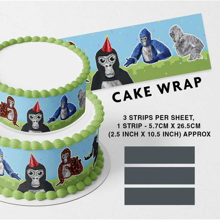 gorilla design cake