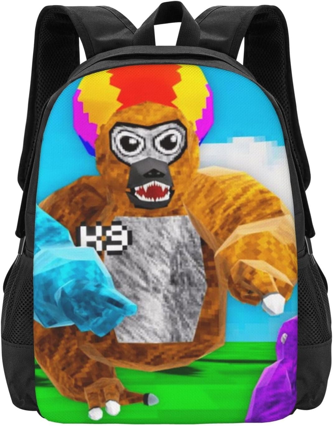 Gorilla Tag Travel Backpack Cartoon Monkey Backpack Casual Durable ...