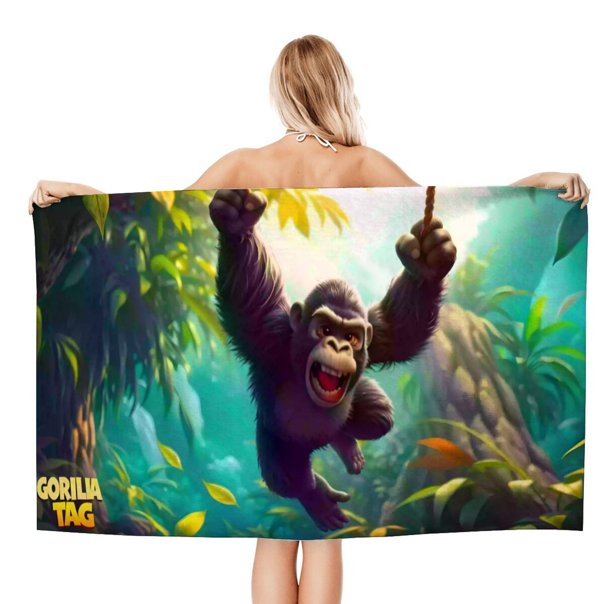 Gorilla Tag VR-theme Gifts Quick-dry Beach Towel for Women Girl Birthday Inspired Fan Bath ...