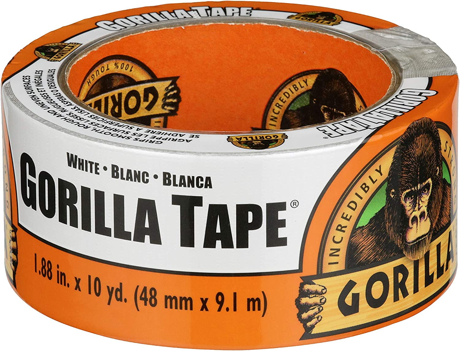 "Gorilla White Duct Tape 1.88"" x 10 yd | Waterproof, Heavy Duty ...