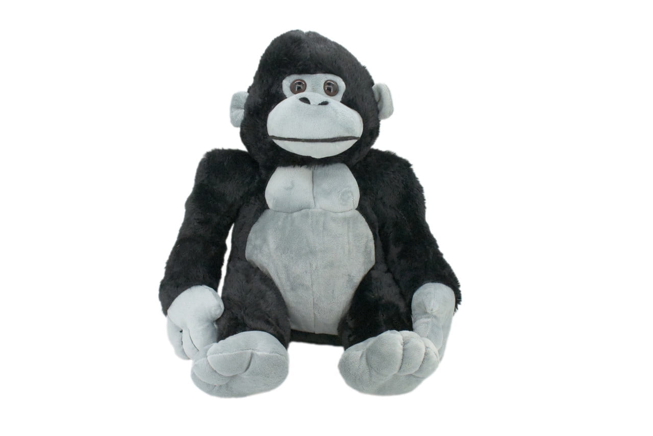 Gorilla Toy, Black, High Quality, Realistic Stuffed Primate, Plush Toy ...