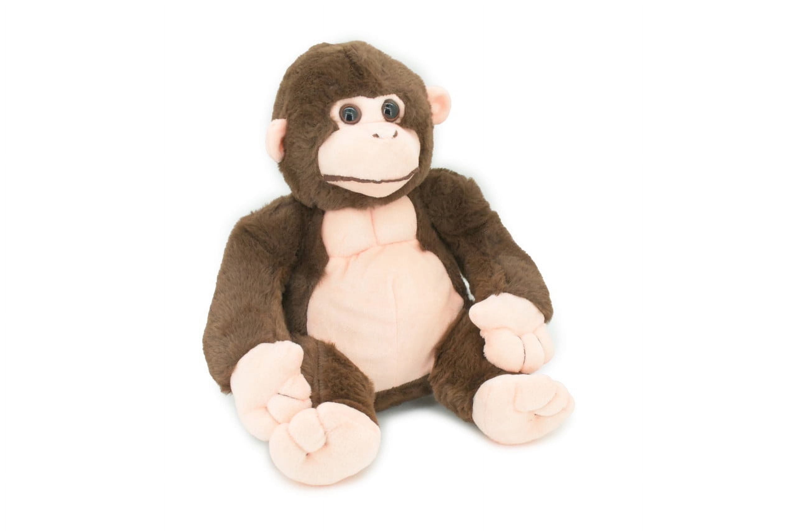 Gorilla Toy, Brown, High Quality, Realistic Stuffed Primate, Plush Toy ...
