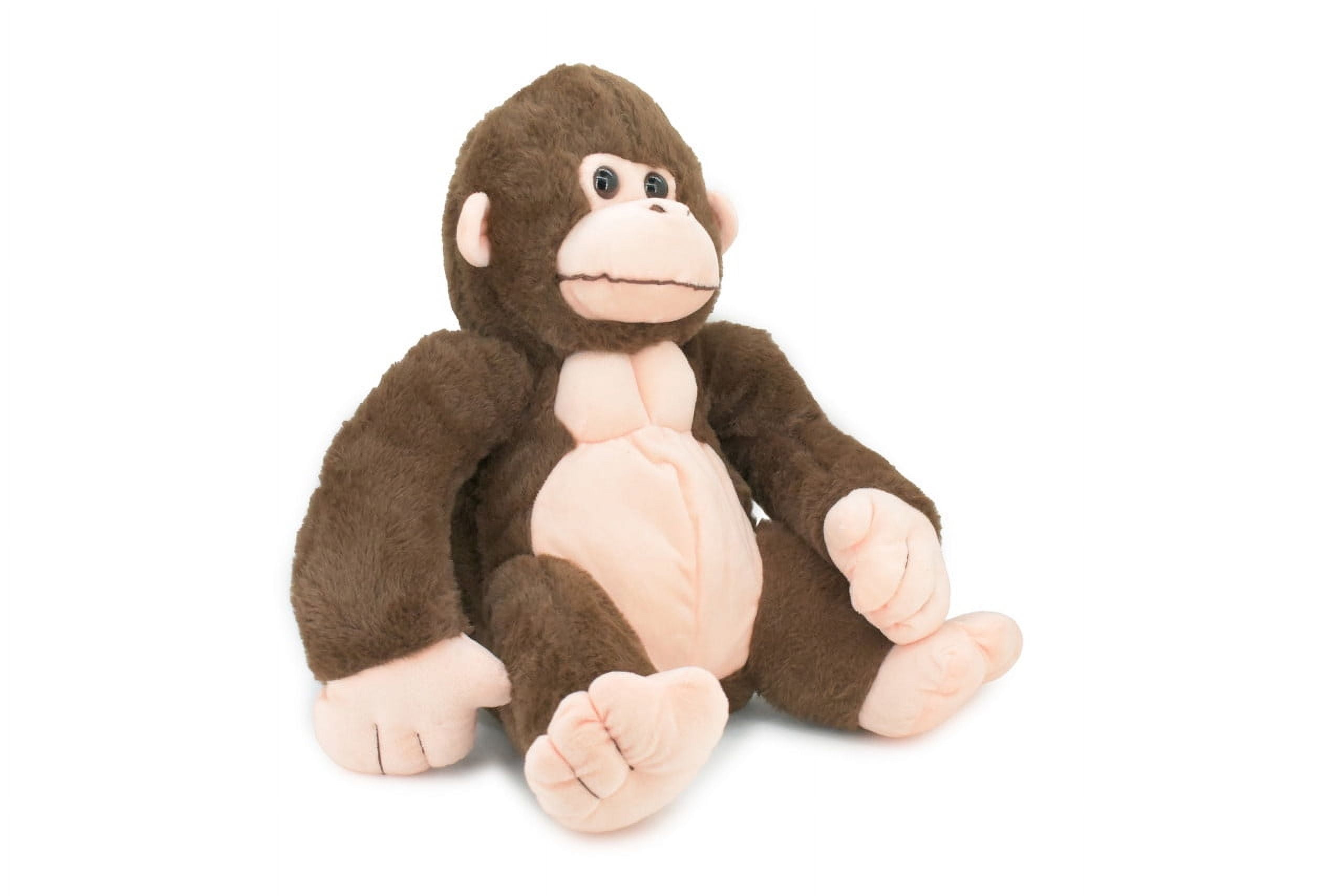 Gorilla Toy, Brown, High Quality, Realistic Stuffed Primate, Plush Toy ...