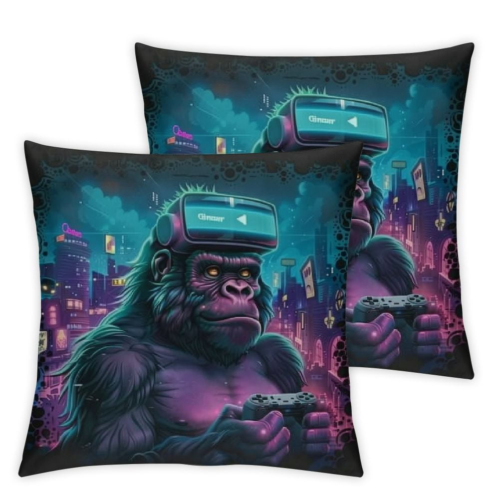 Gorilla VR Gamer Tag Gorilla Monkey VR Gamer shirt Throw Pillowcase ...
