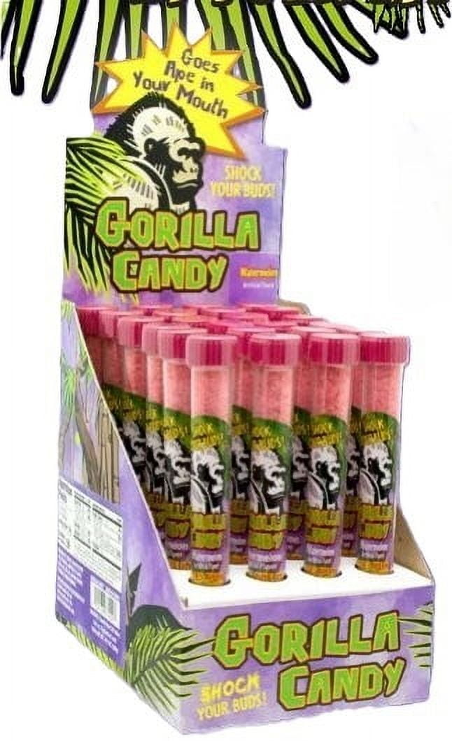 Gorilla Watermelon Flavor Candy Test Tube, 0.42 Ounce - 24 Count ...