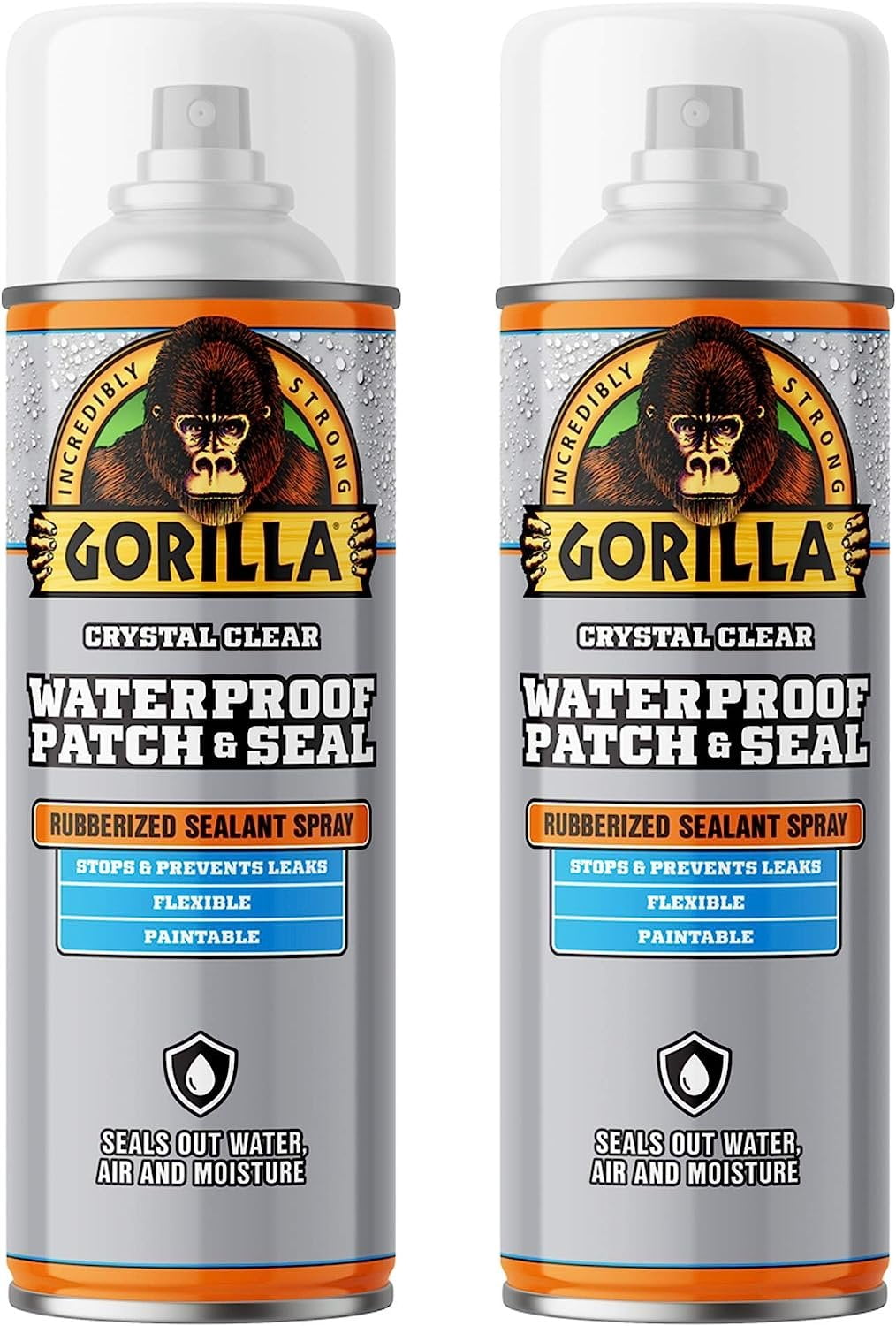 Gorilla Waterproof Patch & Seal Rubberized Sealant Spray, Crystal Clear ...
