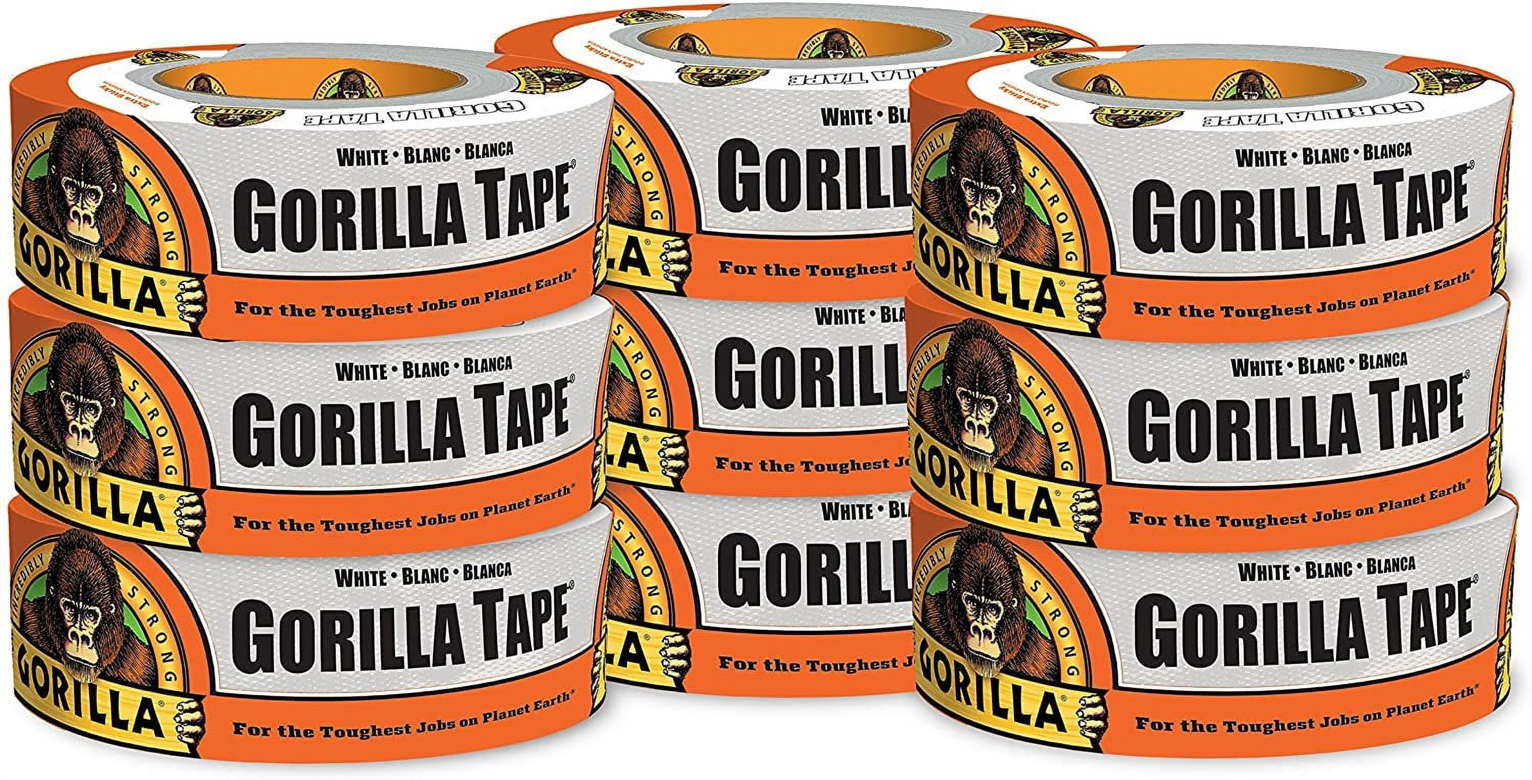 Gorilla White Duct Tape, 1.88" x 30 yd, White, Pack of 8 — Residential ...