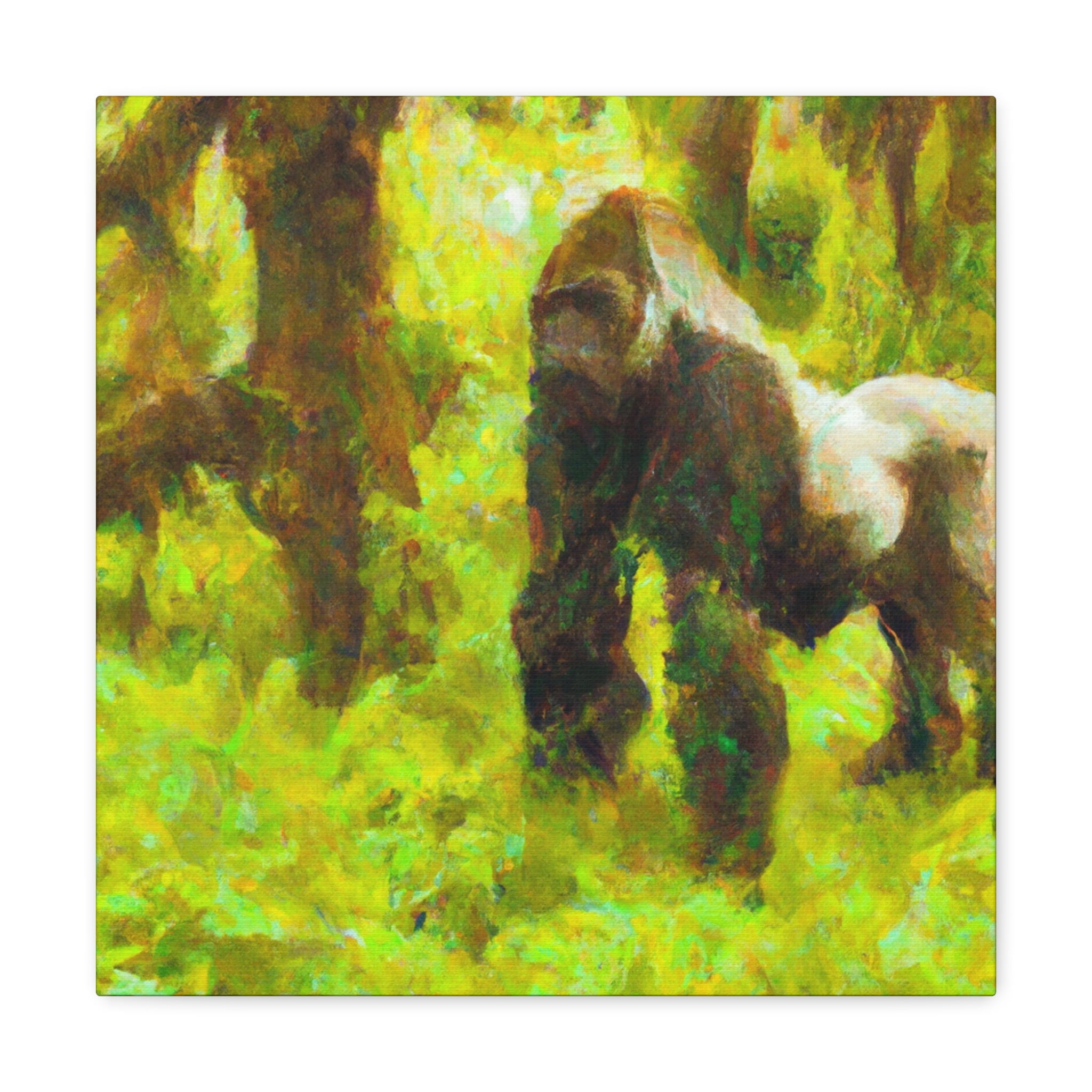 Gorilla in Impressionism - Canvas - Walmart.com
