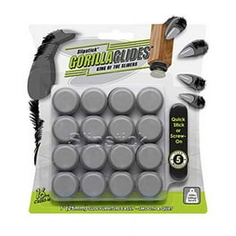 Ezprotekt 24 Pcs Chair Leg Sliders Protectors Furniture Glides for Carpet Round Black Walmart