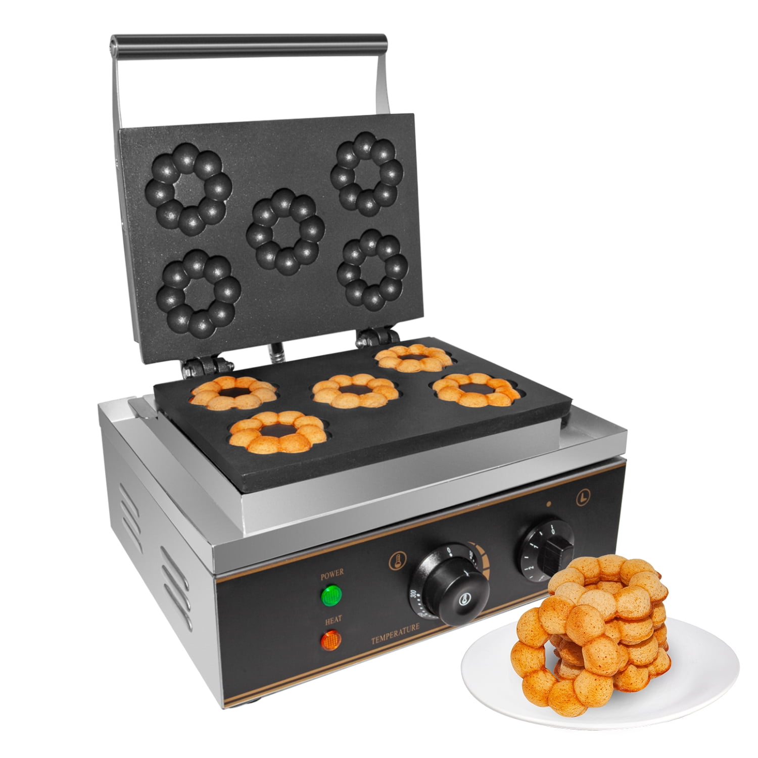 GorillaRock Electric An-Doughnut Maker | Blossom Shape Donuts | 5 Pcs ...