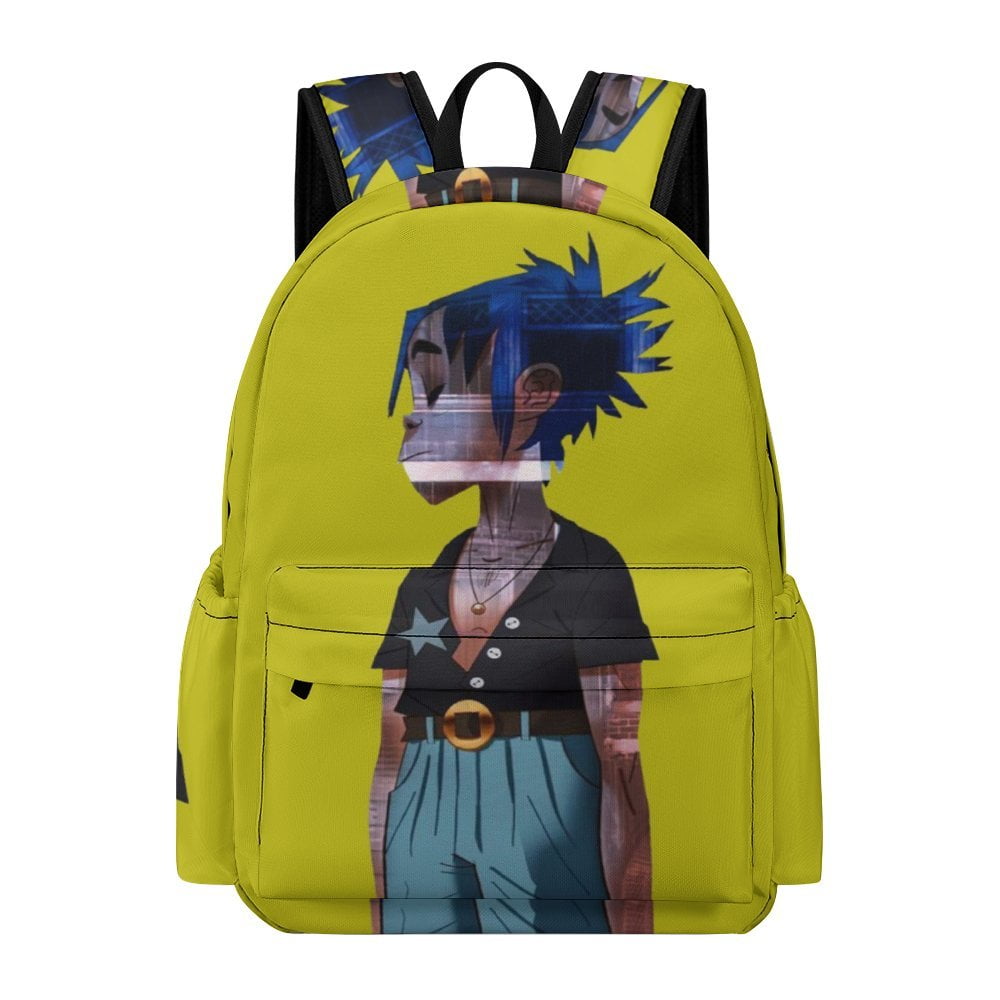 Gorillaz 2D Adjustable Backpack Laptop Daypack Student School Bookbag ...