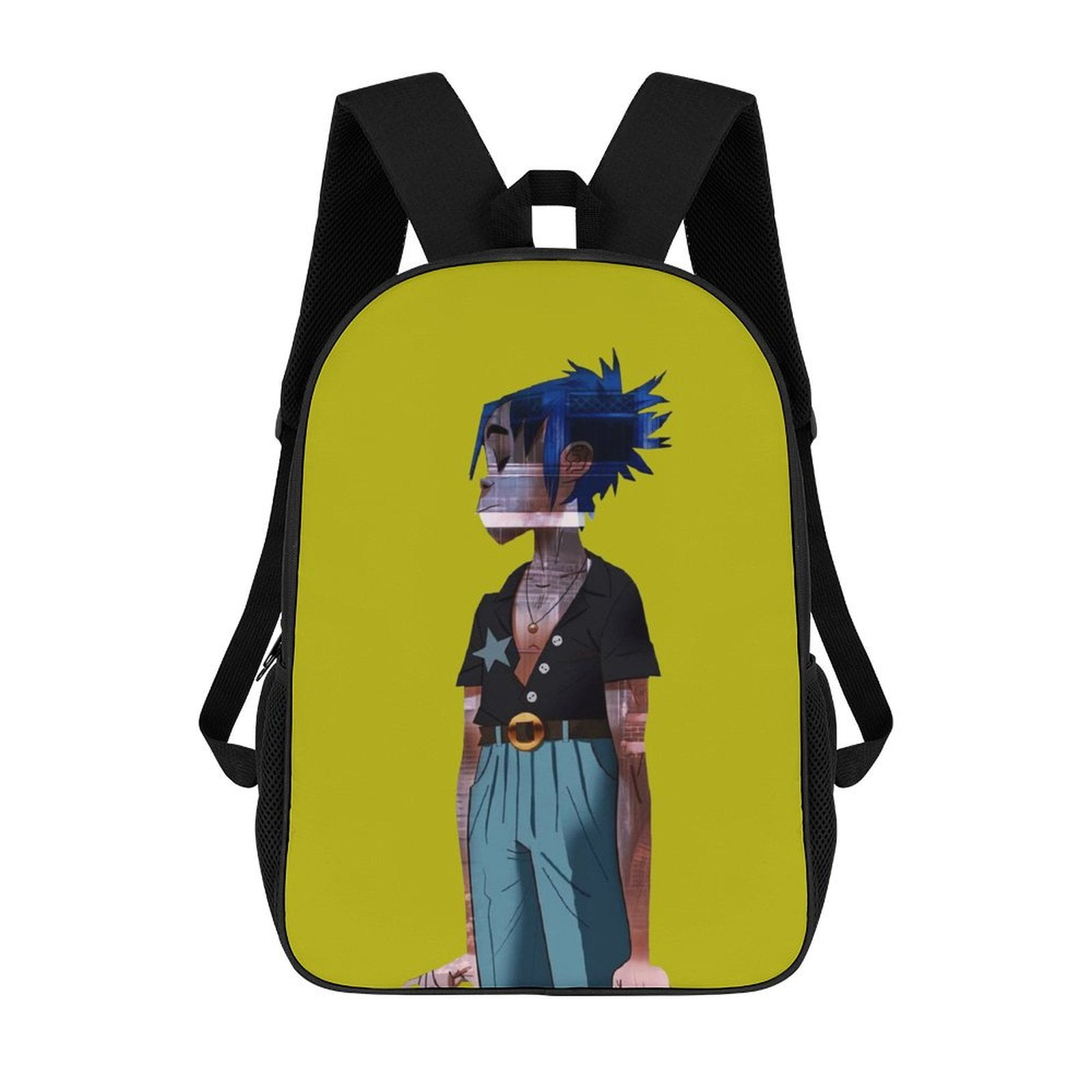 Gorillaz 2D Backpack Daypack Fashion School Bag Satchel Bookbag Multipurpose Laptop Travel Bag ...