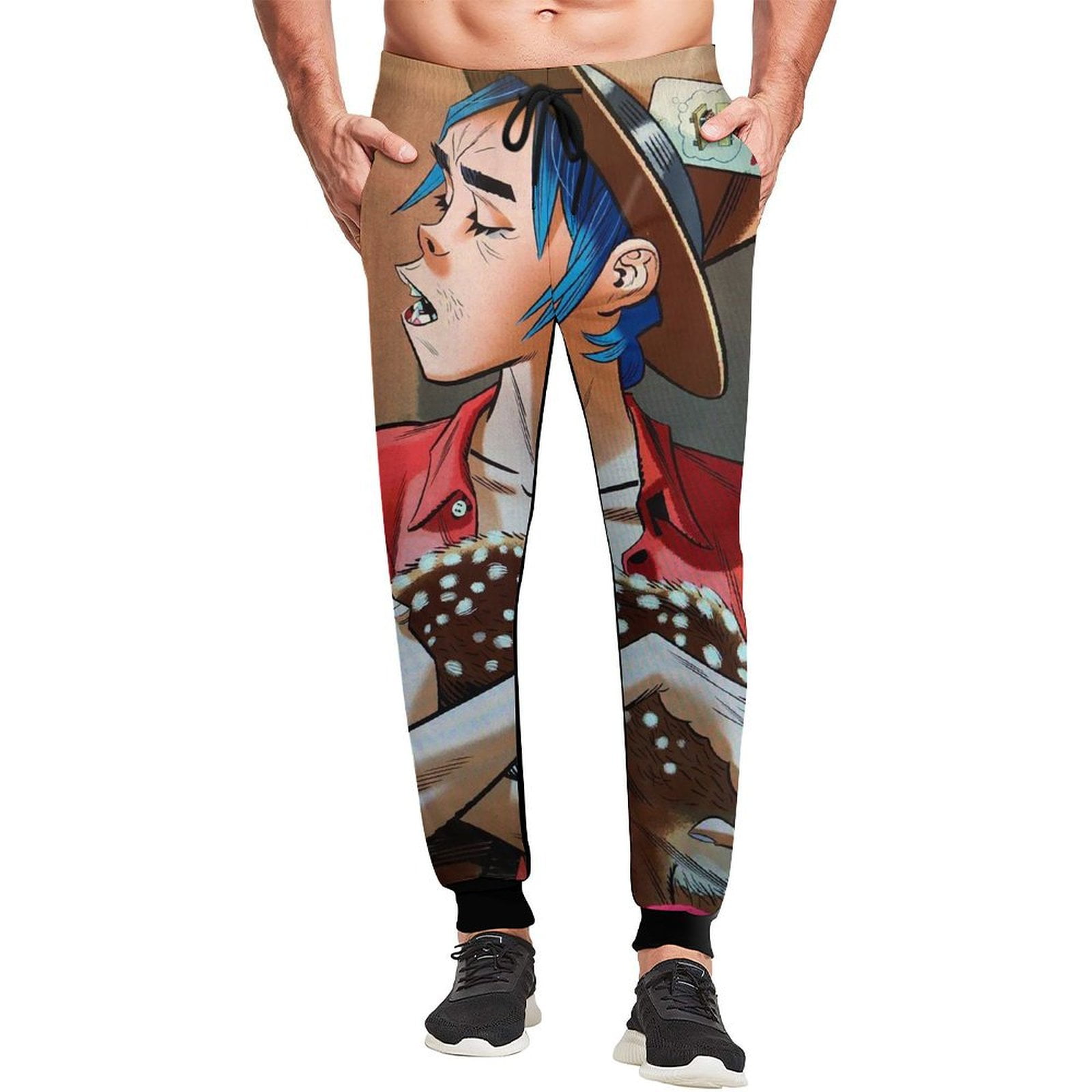 Gorillaz 2D Mens Sweatpants Joggers Pants 3D Printing Casual Sweatpants ...