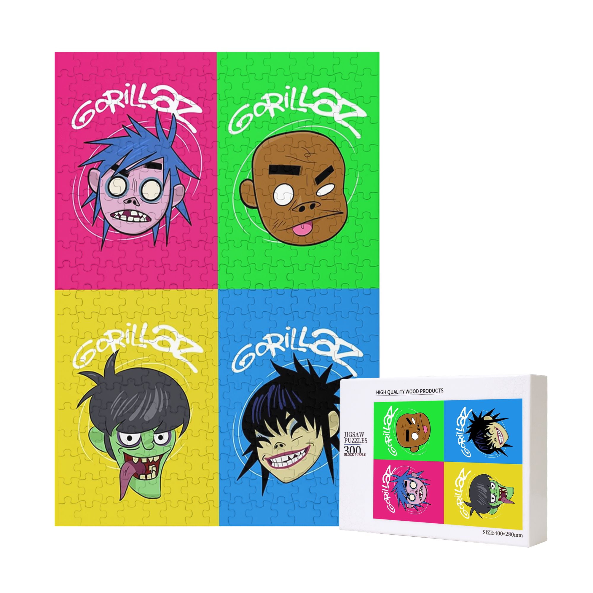 Gorillaz 300 Piece Jigsaw Puzzle Puzzle For Adults Child And Families ...