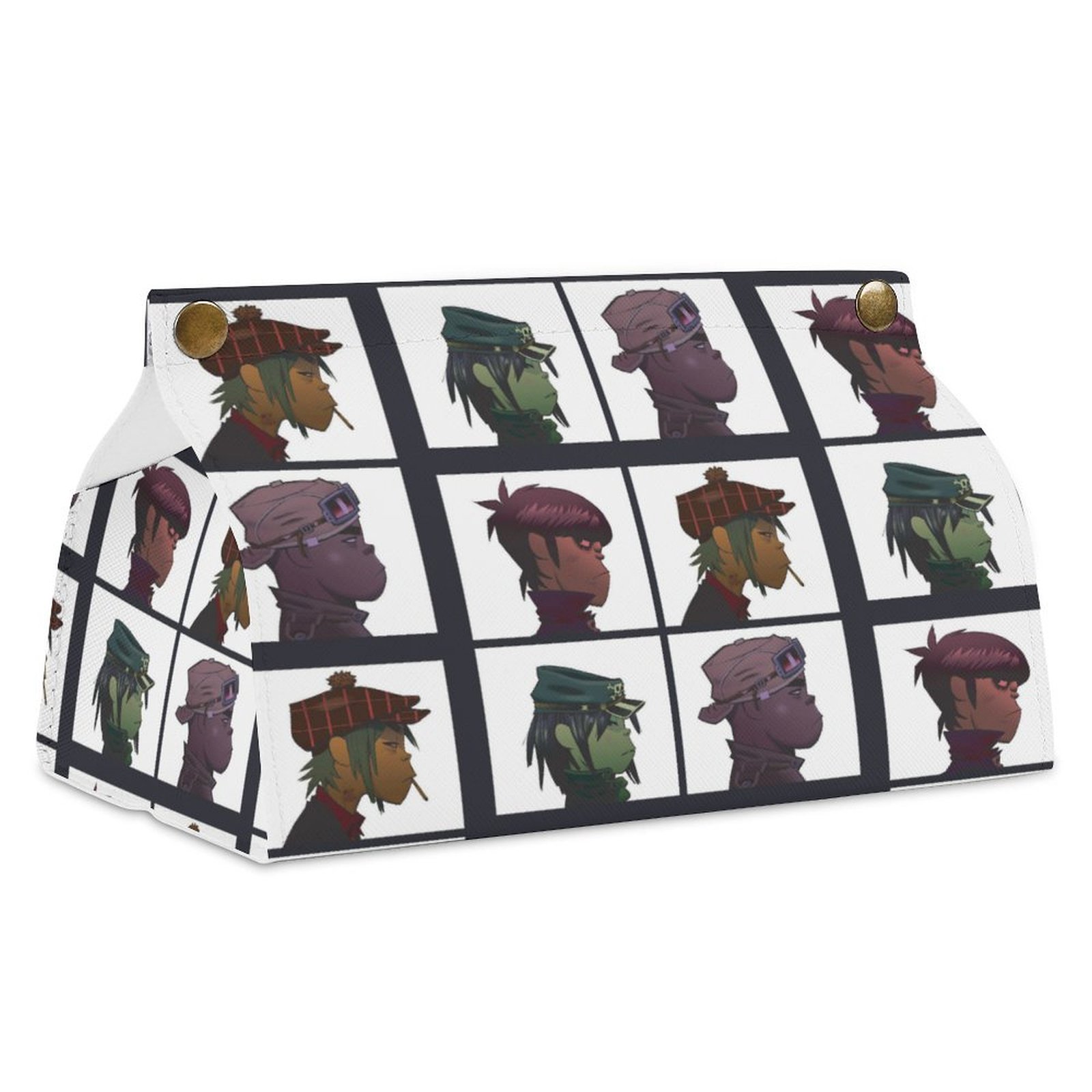 Gorillaz All Alone Tissue Box Cover PU Tissue Paper Case Pouch Holder ...