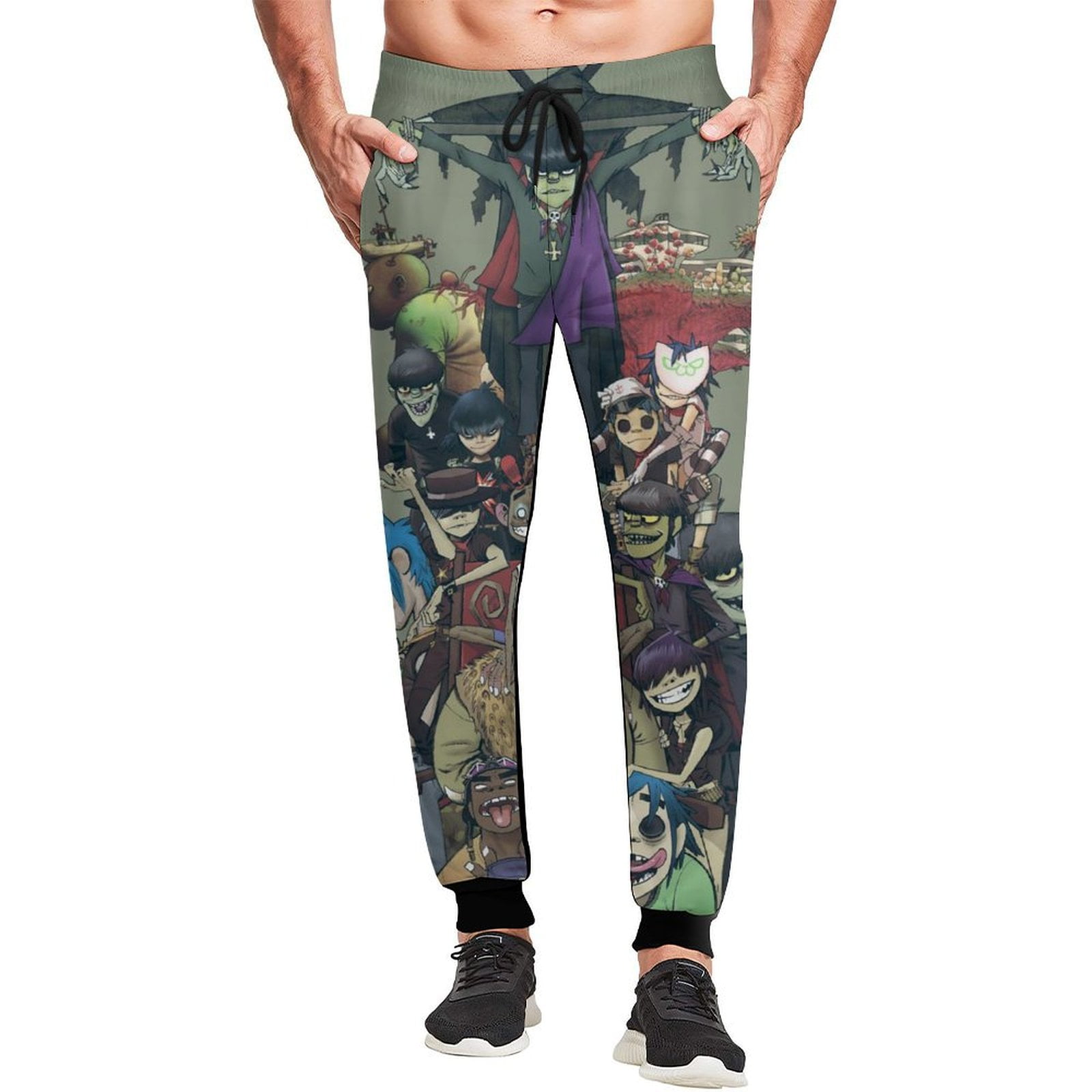 Gorillaz Animation Band Mens Sweatpants Joggers Pants 3D Printing ...