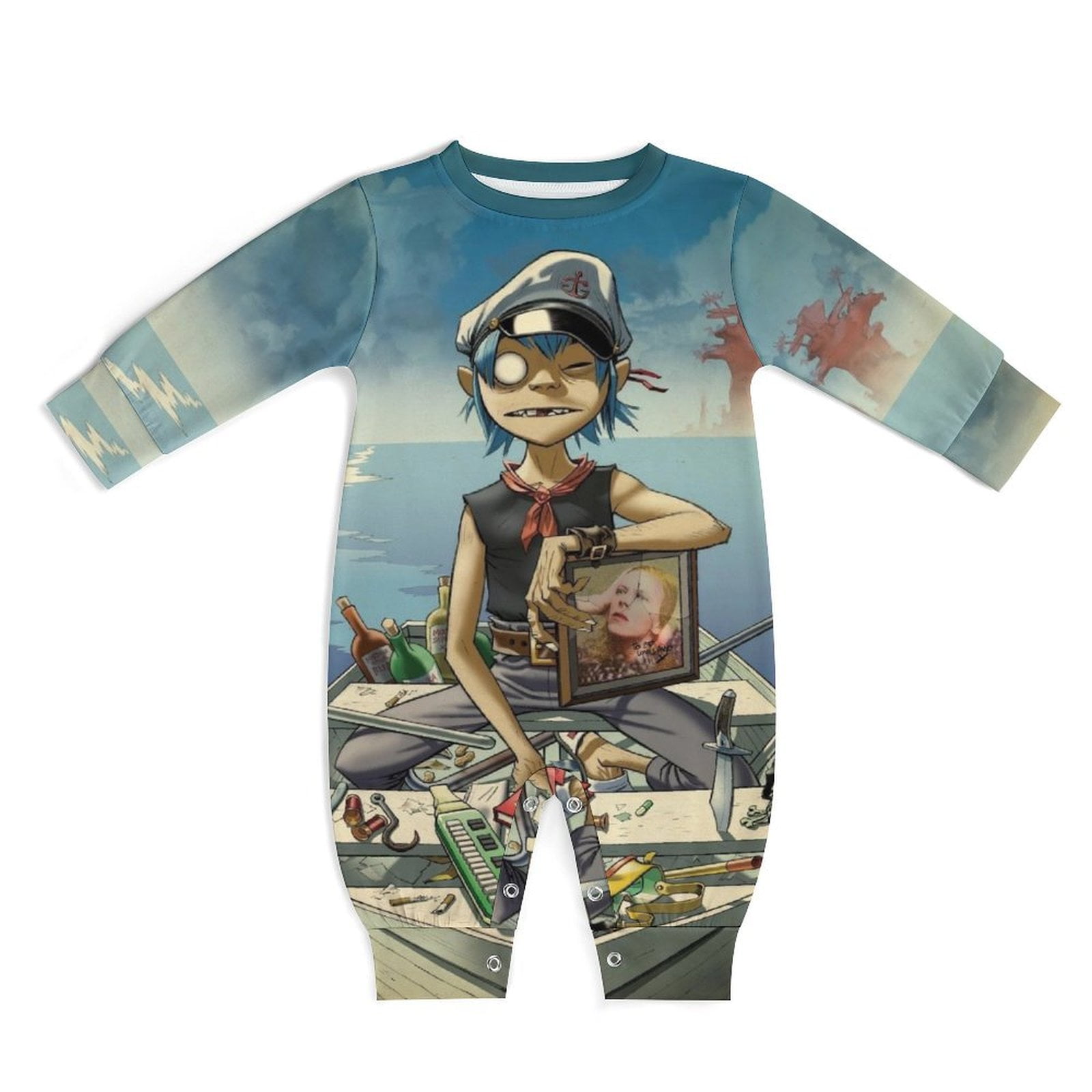 Gorillaz Baby Romper Jumpsuits, Long Sleeve Footless One-Piece Outfits ...