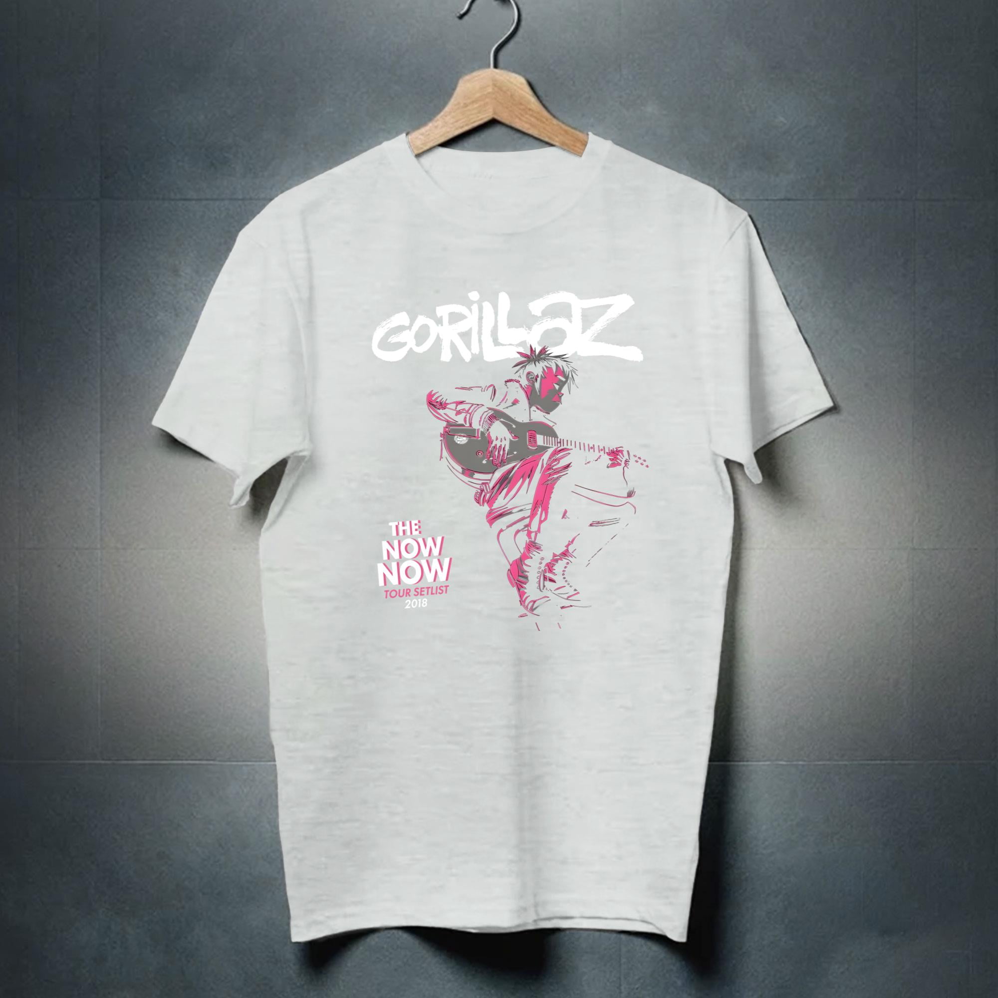 Gorillaz Band Punk Rock T-Shirts Unisex 90s Casual Fashion Plus Size ...