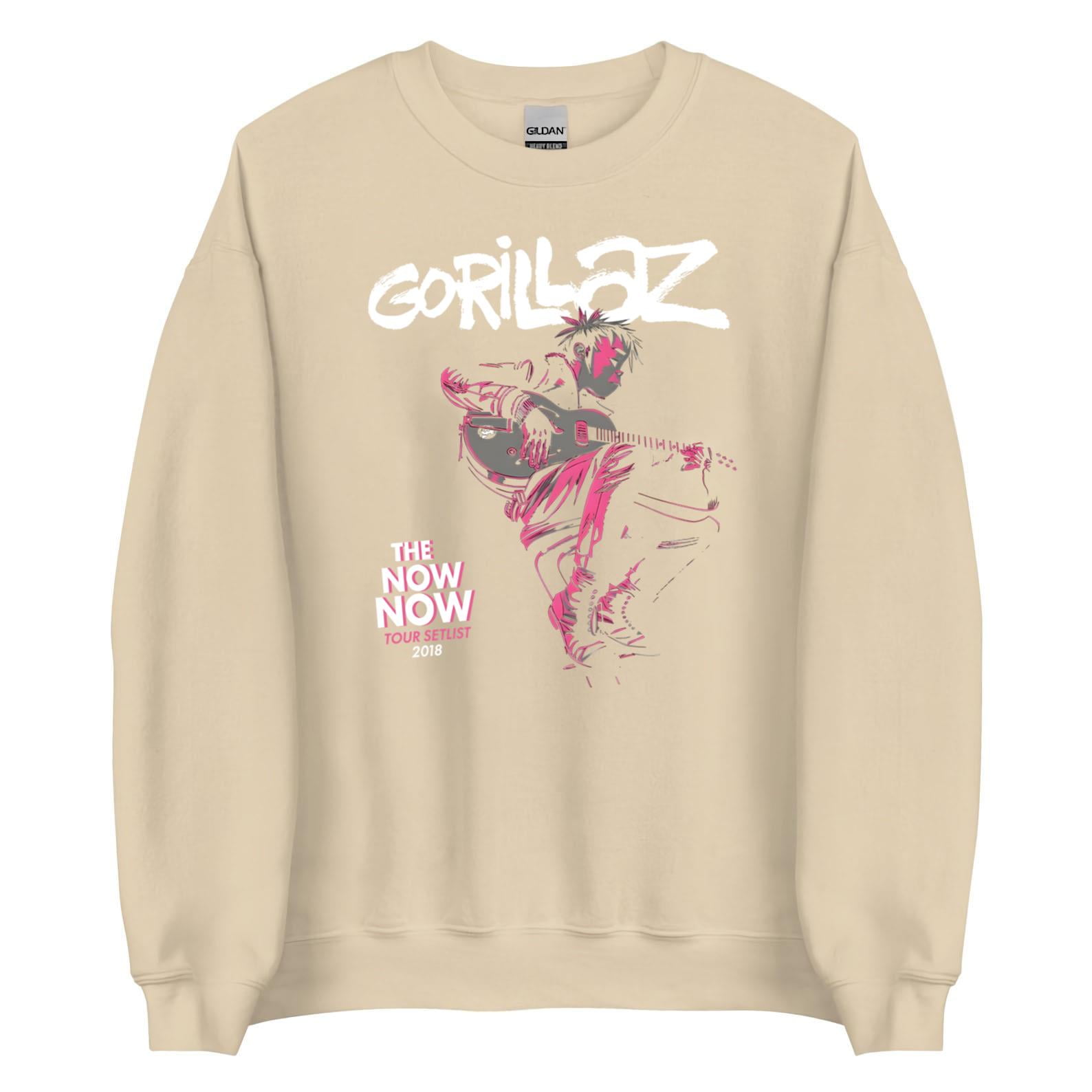 Gorillaz Band Punk Rock T-Shirts Unisex 90s Casual Fashion Plus Size ...