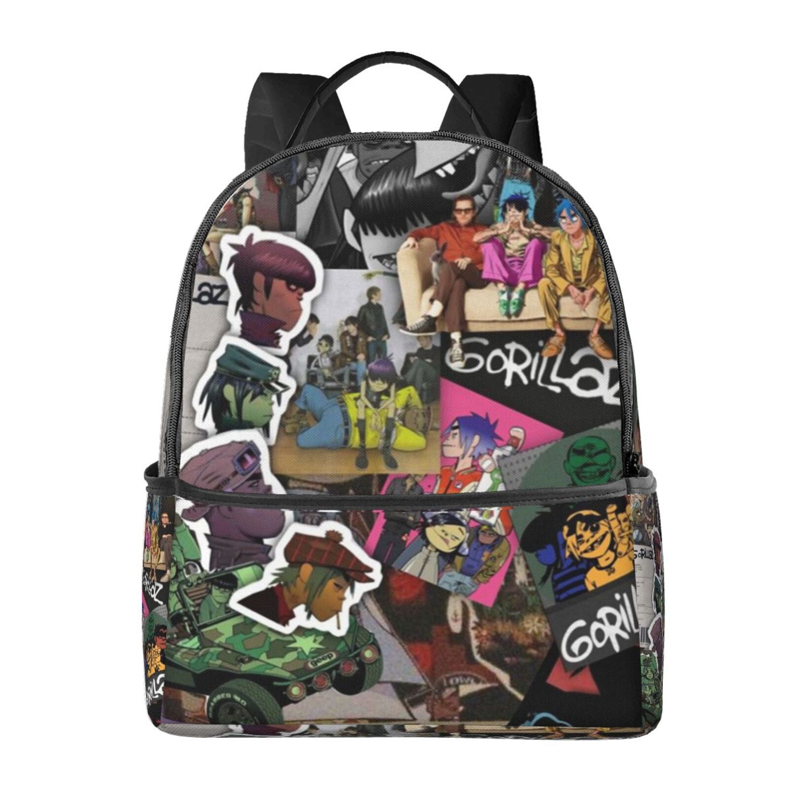 Gorillaz Casual Backpack Large Capacity Laptop Bag Multi-Functional ...