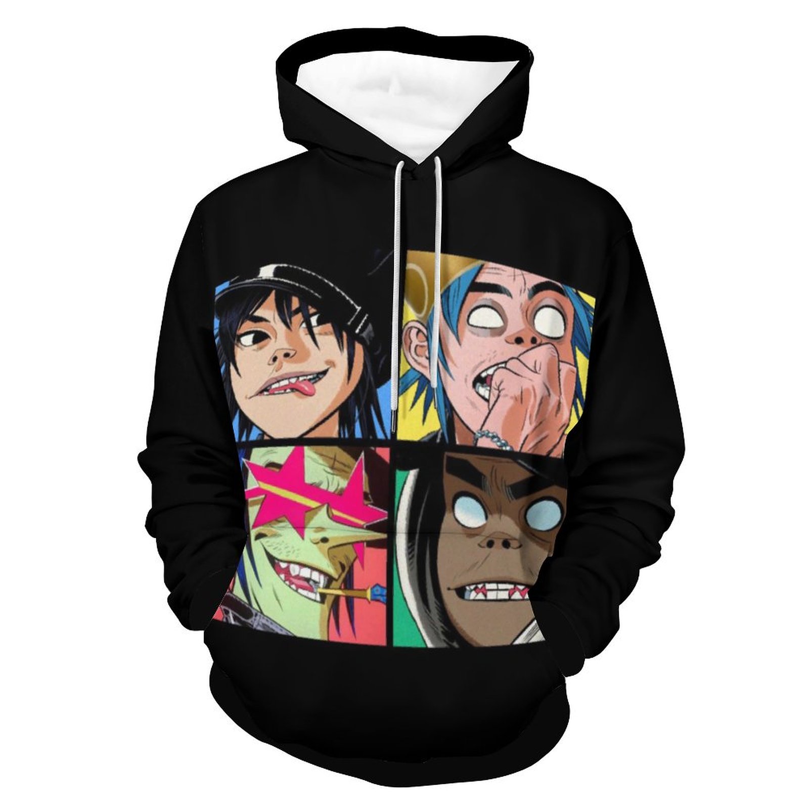 Gorillaz Casual Pullover Hoodie Unisex Hooded Sweatshirt Novelty 3D ...