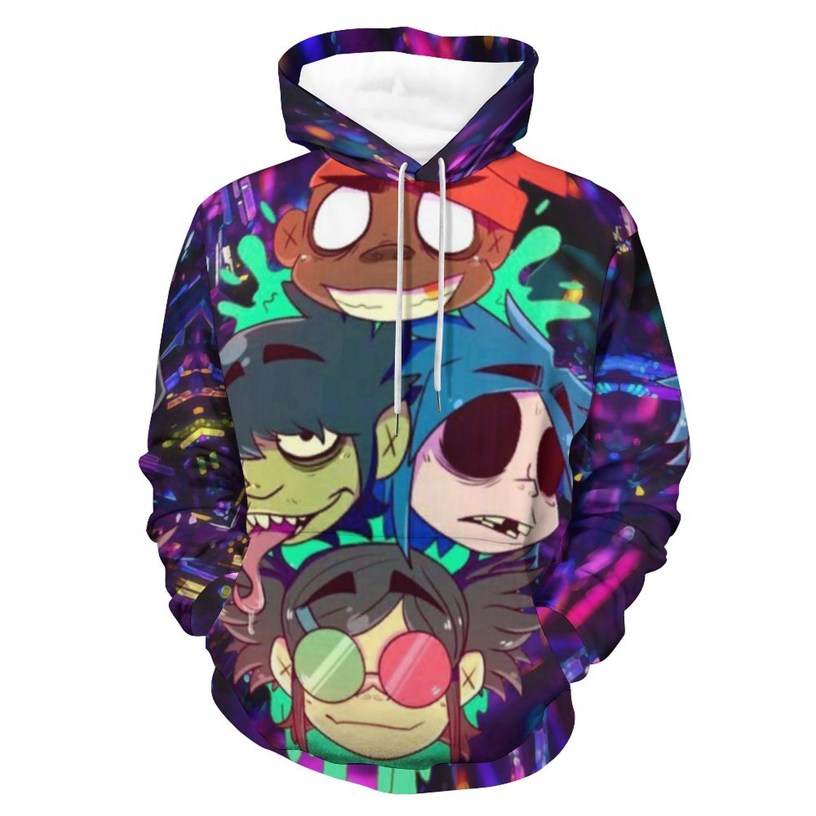 Gorillaz Casual Pullover Hoodie Unisex Hooded Sweatshirt Novelty 3D ...