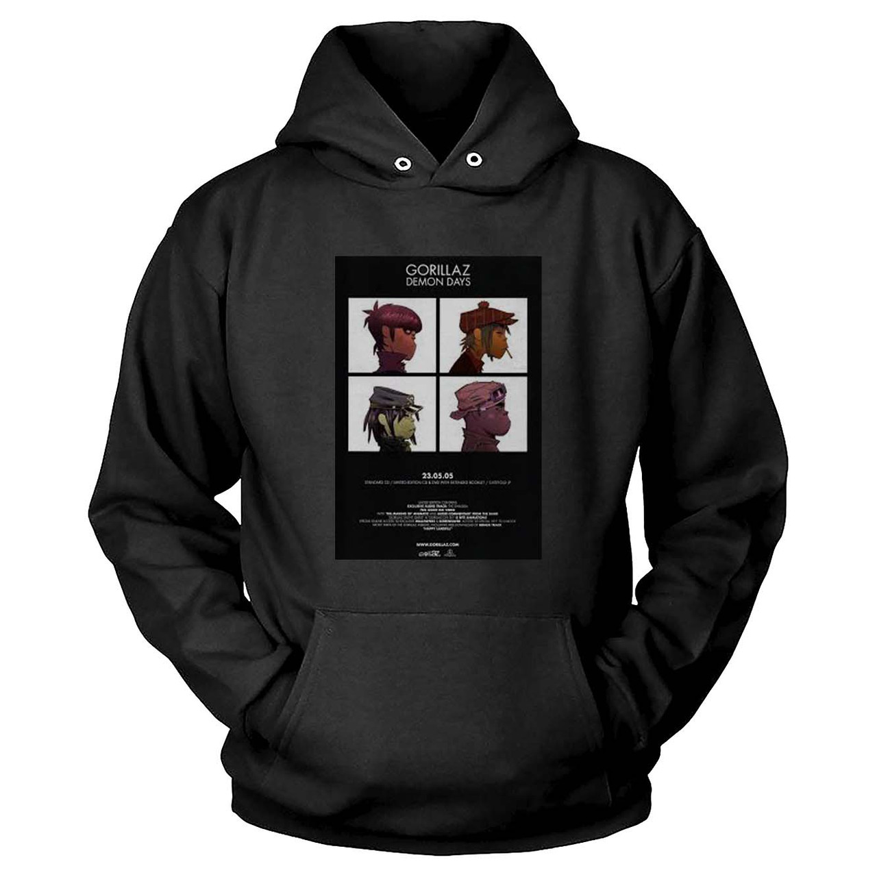 Gorillaz Demon Days Hoodie - Official Album Merchandise - Walmart.com