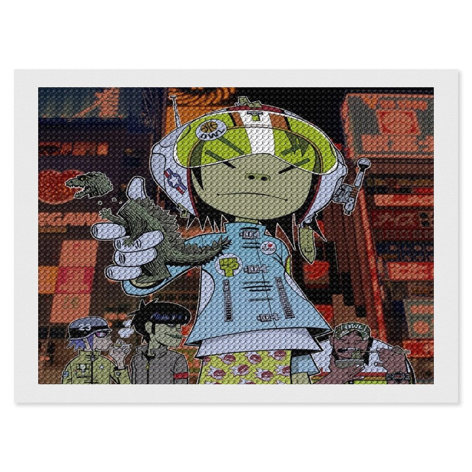 Gorillaz Diamond Art Painting for Adult, DIY Full Round 5D Diamond ...