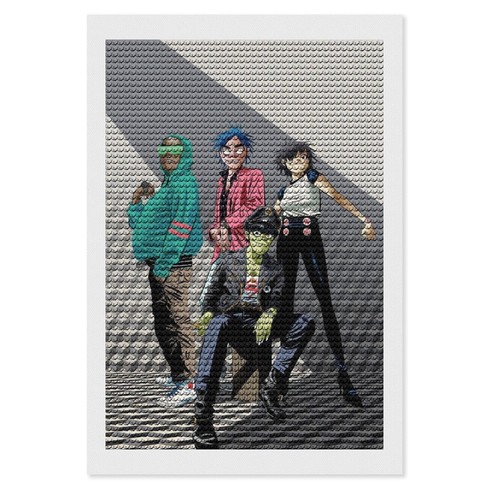 Gorillaz Diamond Art Painting for Adult, DIY Full Round 5D Diamond ...