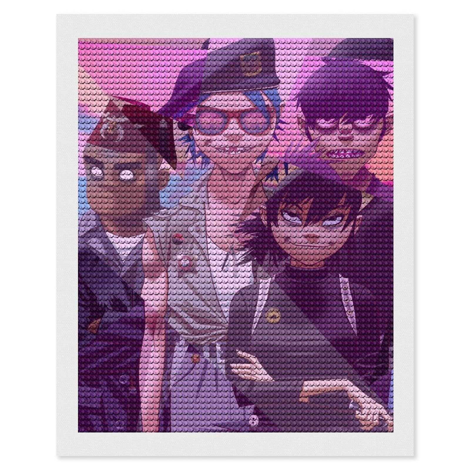 Gorillaz Diamond Art Painting for Adult, DIY Full Round 5D Diamond ...