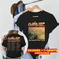 Gorillaz Inspired Cartoon Band Front & back printed T-Shirt, Retro ...