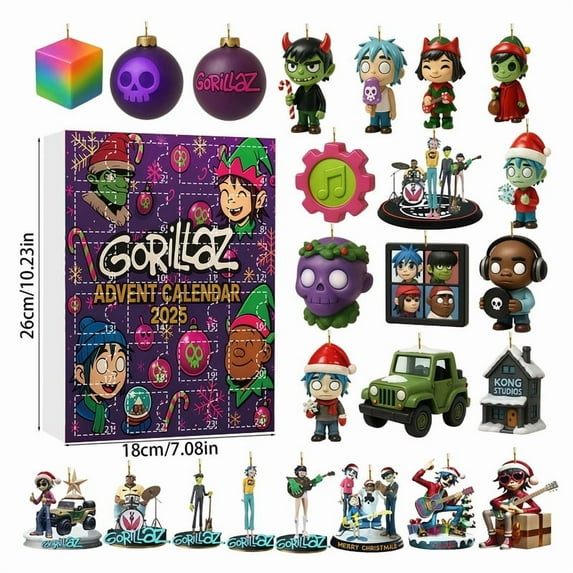 Gorillaz Kong Advent Calendar Blind Box 2025 2026 Christmas Halloween ...